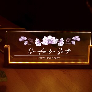 Personalized Doctor Gift - Desk Name Plate Custom - Name Plate for Desk ...