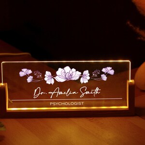 Personalized Doctor Gift - Desk Name Plate Custom - Name Plate for Desk ...