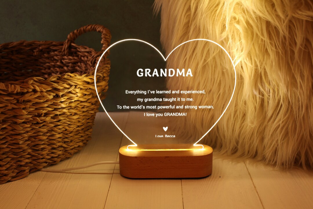 Personalized Night Light - Mothers Day Gift - Grandma Gifts - Grandma ...