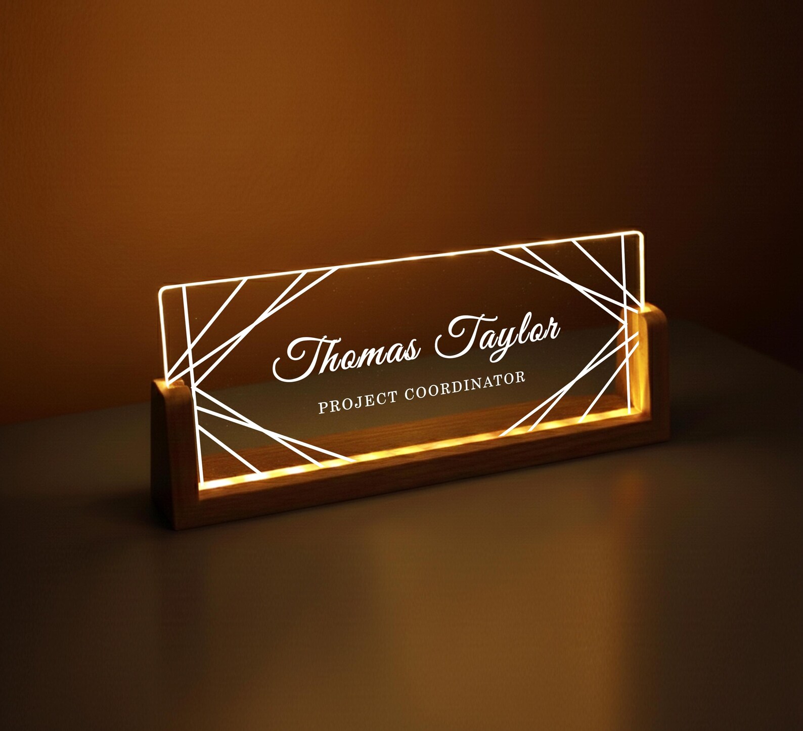 Custom Office Desk Plate - Professional Office Gift - Boss Coworker ...