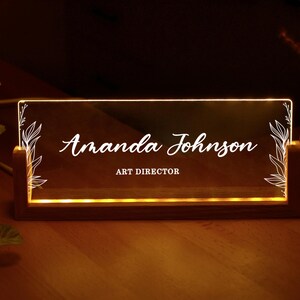 Custom Office Desk Plate - Professional Office Gift - Boss Coworker ...