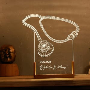 Personalized Brain LED Desk Lamp, Neurosurgeon Gift,custom Psychologist ...