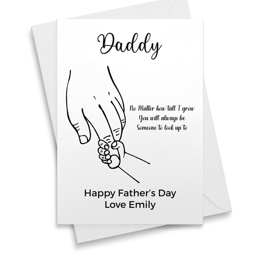 Father's Day Card Happy Fathers Day Card Daddy Card for Dad Fathers Day ...