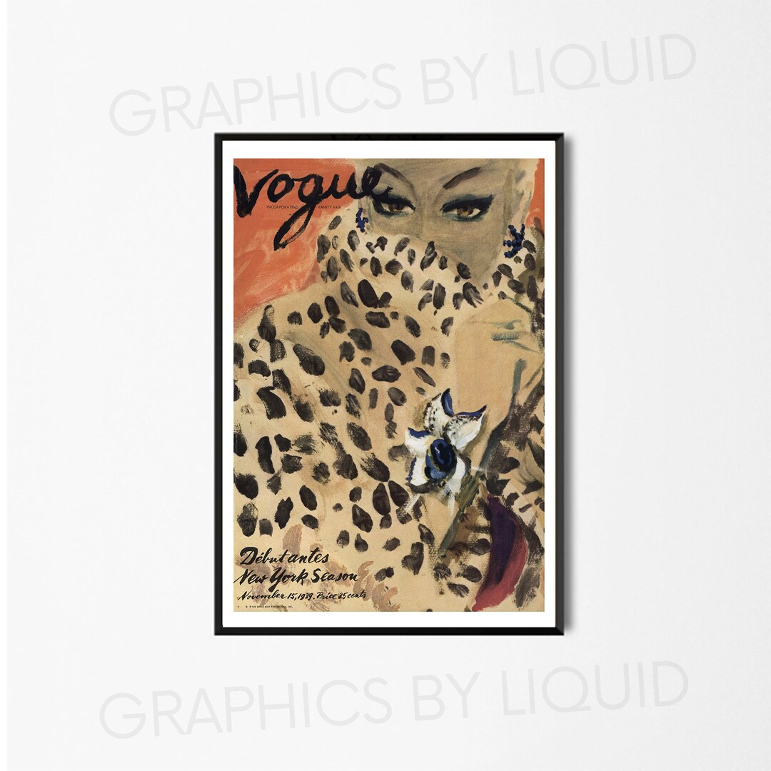 Leopard Print Magazine Cover 1939 November 1900's 1910's 1920's 1930's ...