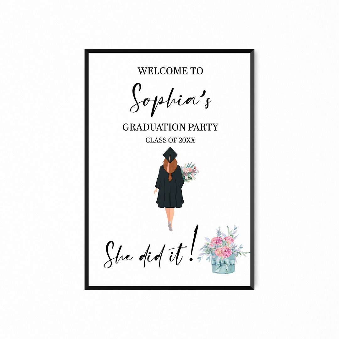 Graduation Print - Personalised Graduation Gift - Custom BFF Gift ...