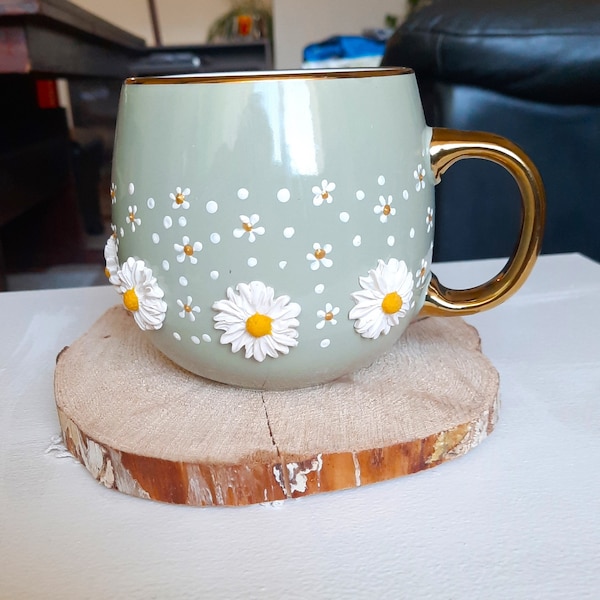 Daisy Coffee Mug - Etsy