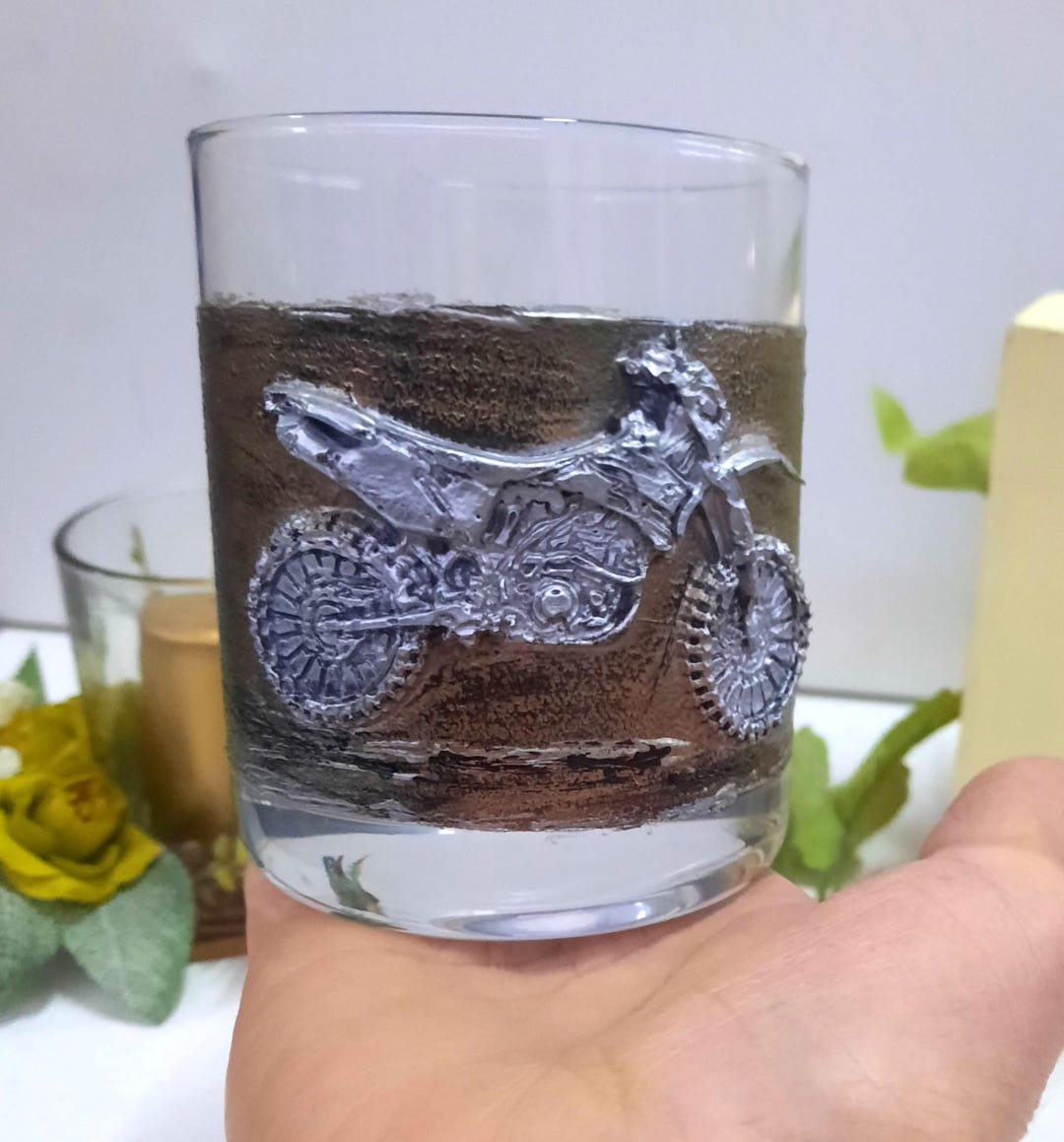 Motorcycle Glasses, Motorcycle Whiskey Glasses, Motorcycle Club Glasses ...
