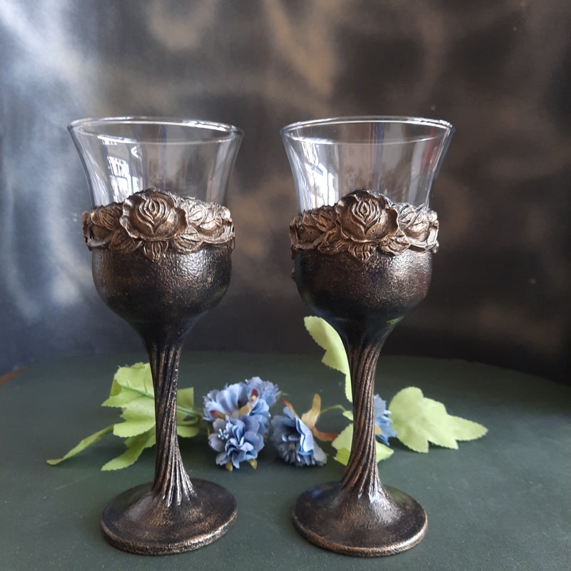Gothic Wine Glass - Etsy