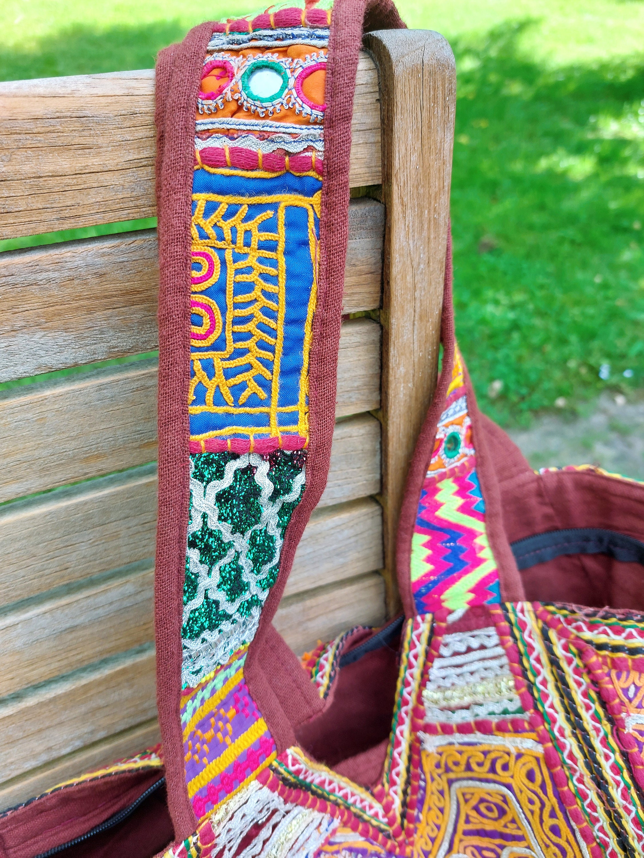 Vintage Banjara Tribal Indian Shoulder Bag Handwork Embroidery Mirror ...