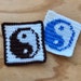 Yin Yang Square Crochet Pattern, Yin Yang Crochet Tapestry Graph ...