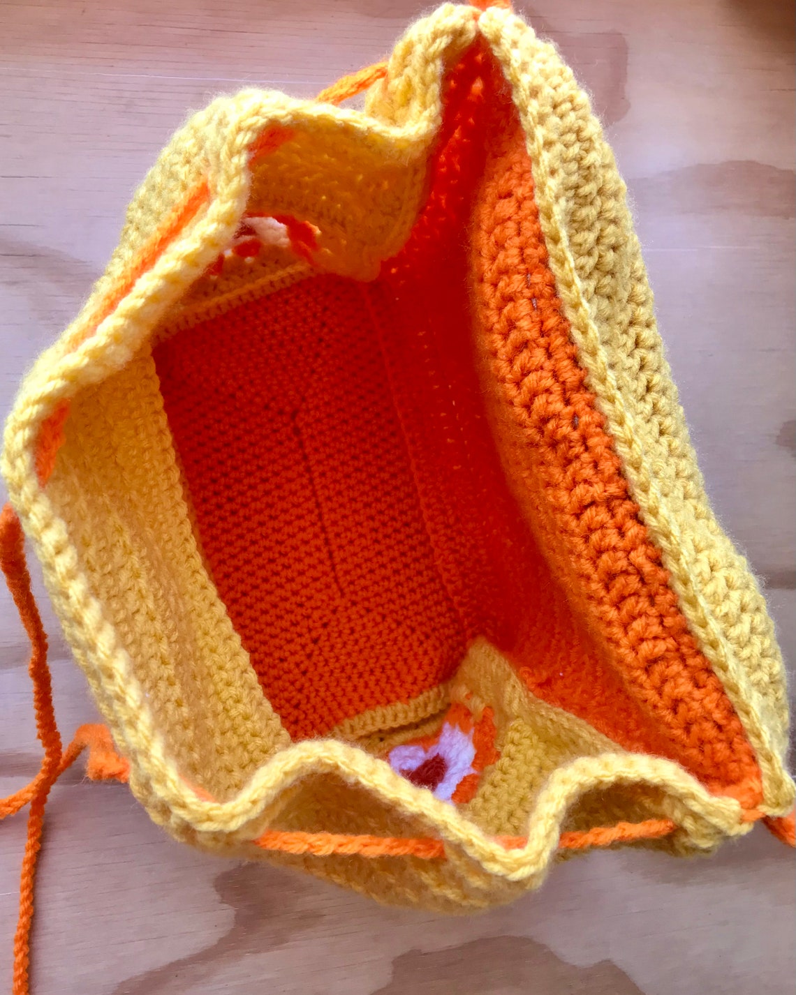 Drawstring Backpack Crochet Pattern Crochet Daisy Backpack - Etsy