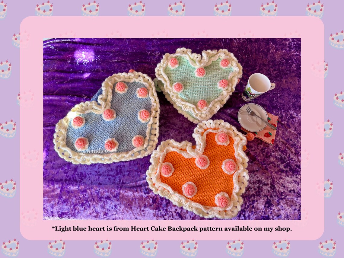 Heart Cake Purse Crochet Pattern Heart Cake Bag Crochet - Etsy