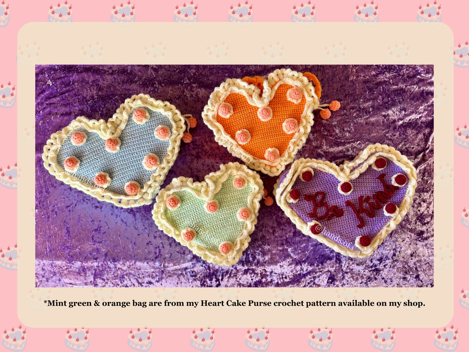 Heart Cake Backpack Crochet Pattern Crochet Backpack Pattern - Etsy