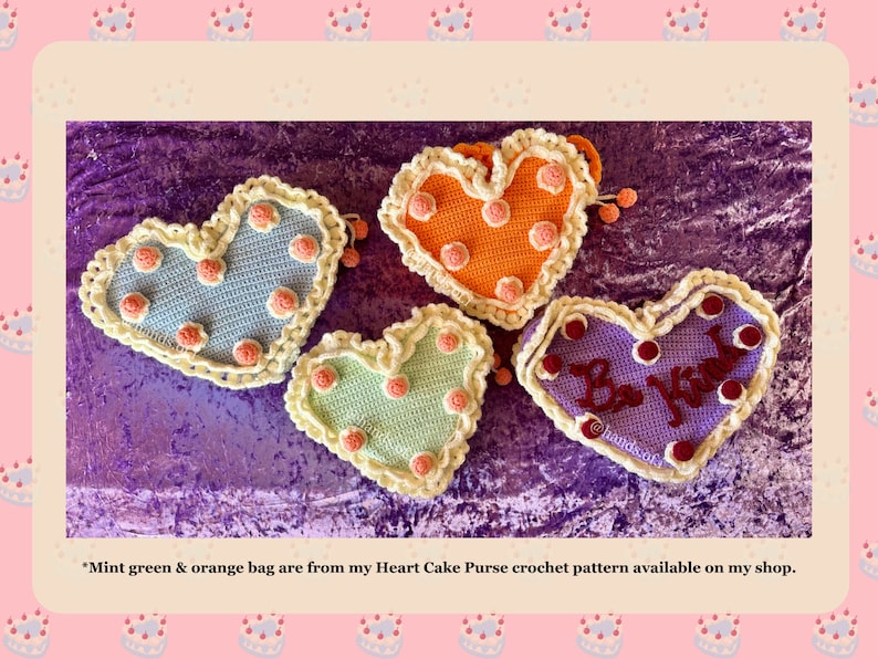 Heart Cake Backpack Crochet Pattern Crochet Backpack Pattern - Etsy