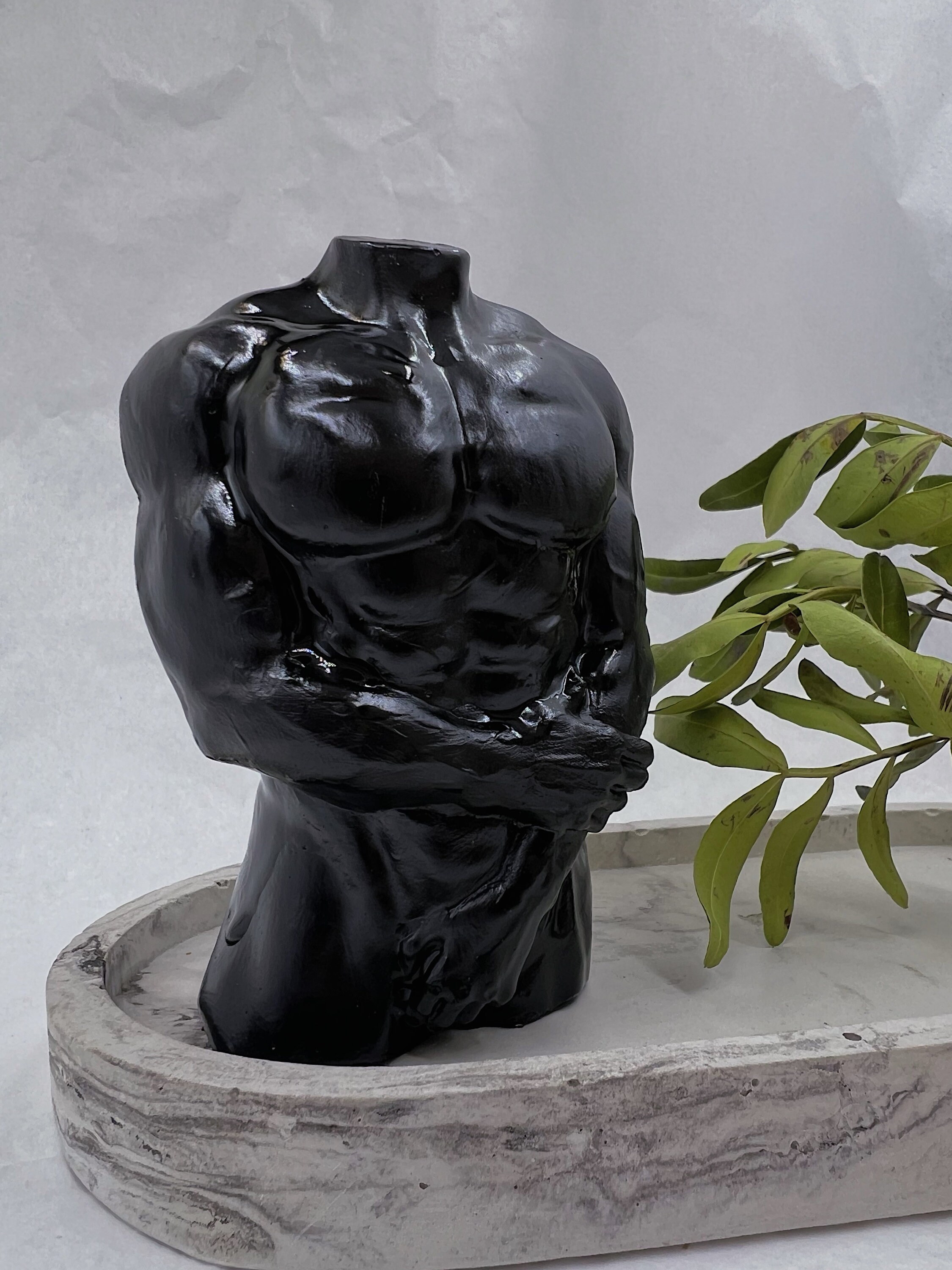 Male Sculpture, Male Figurine, Greek God Sculpture, Muscular Man Torso ...