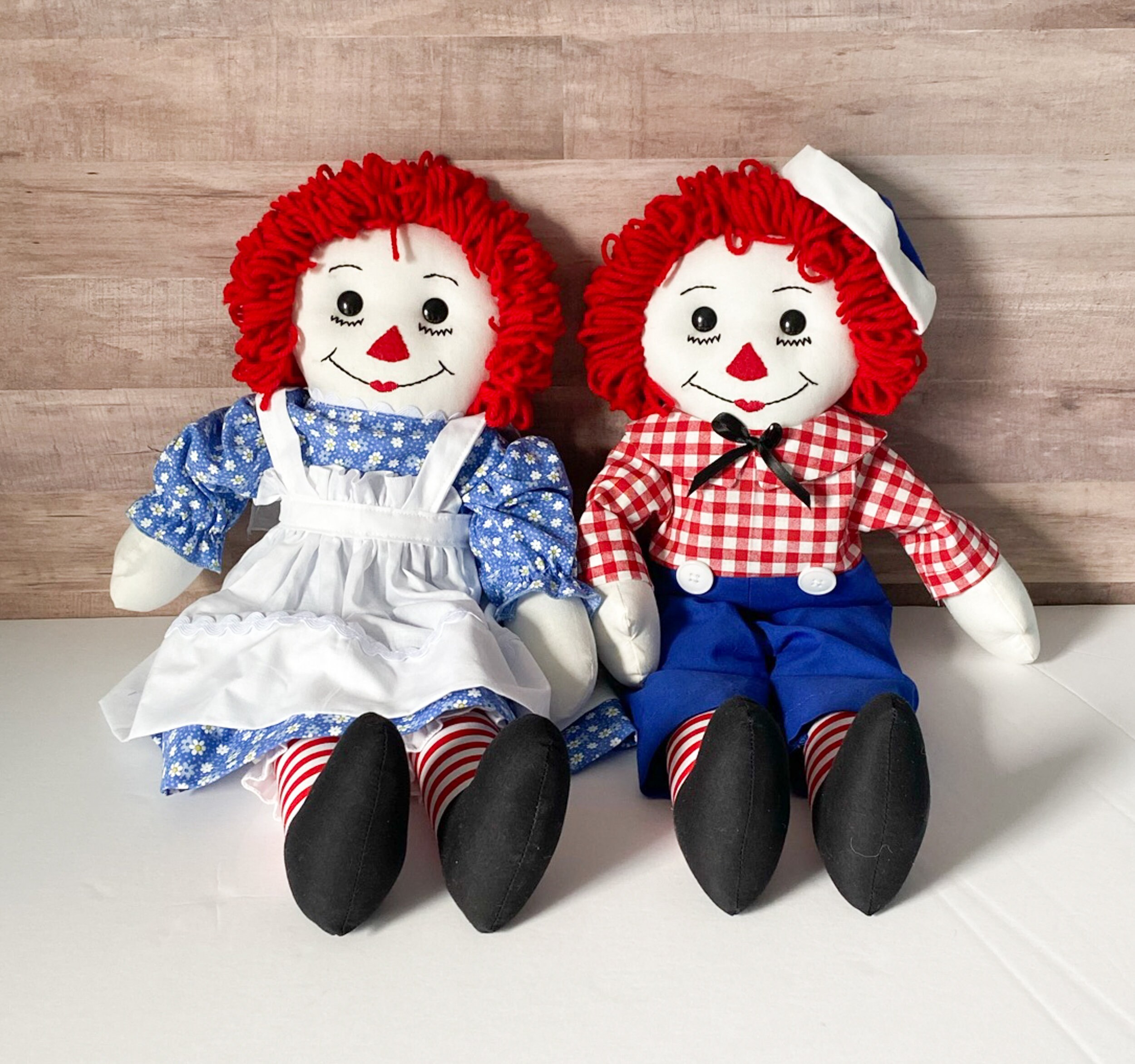 20 Inch Plush Doll, Rag Doll, Handmade Raggedy Ann Doll, 20 Inch Doll ...