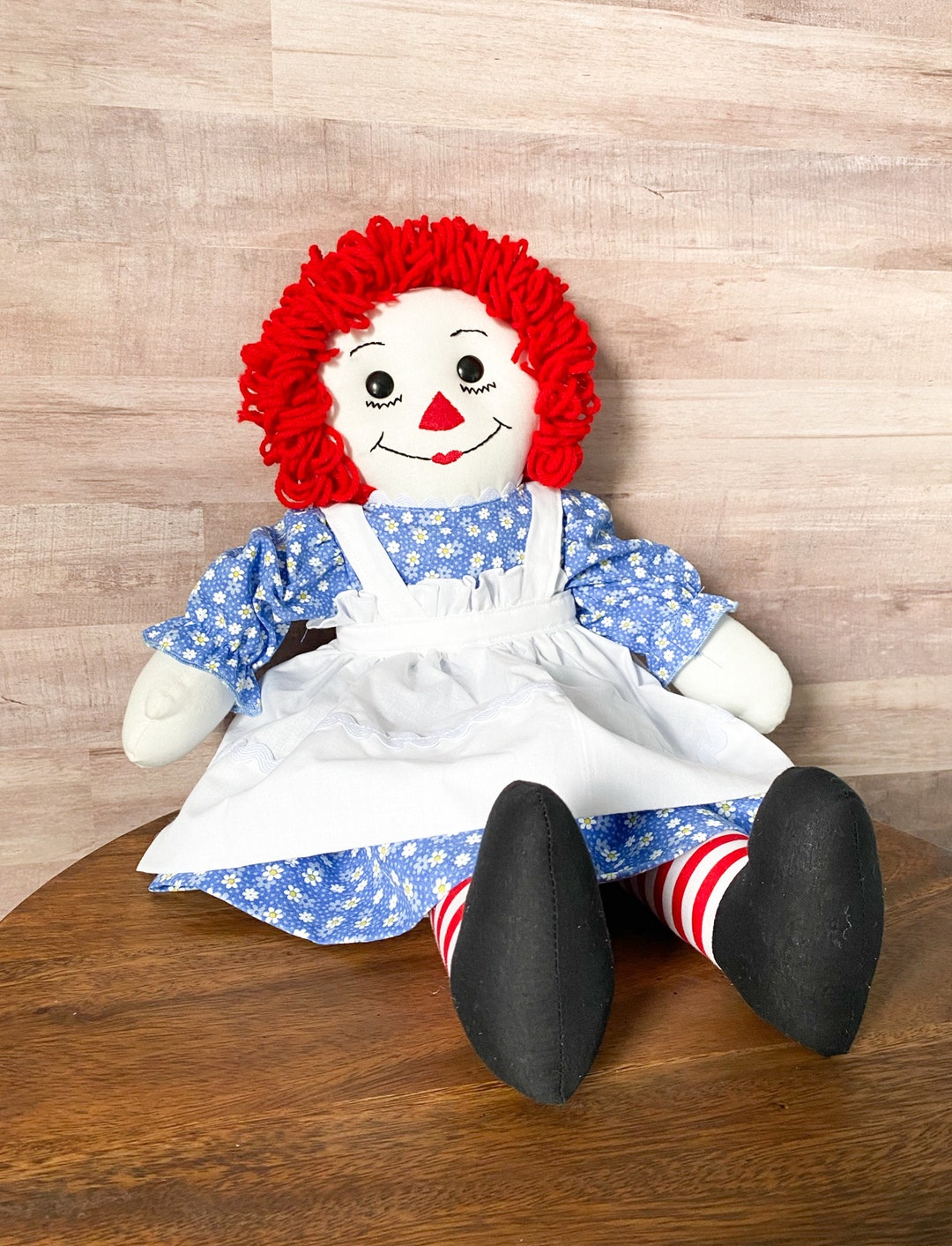 20 Inch Plush Doll, Rag Doll, Handmade Raggedy Ann Doll, 20 Inch Doll ...