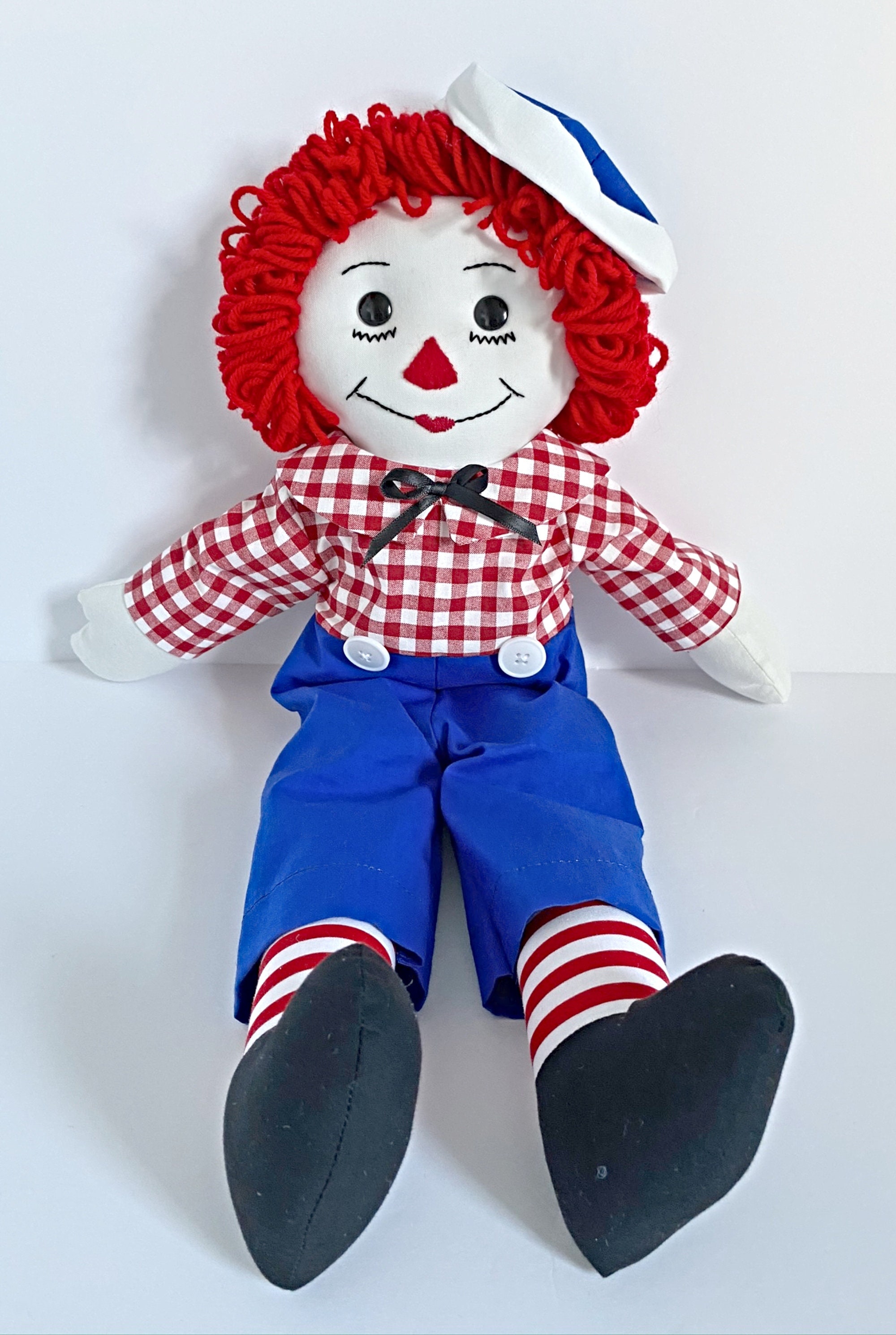 Handmade Traditional Raggedy Andy Doll, 20 Inch Rag Doll, Plush Doll ...