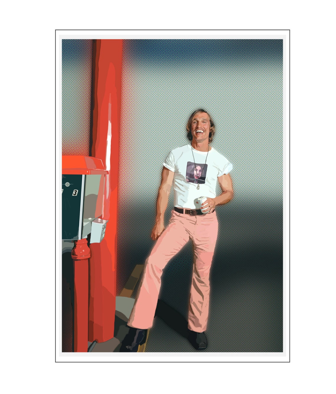 Dazed and Confused Wooderson Matthew Mcconaughey Unframed A4 Print ...