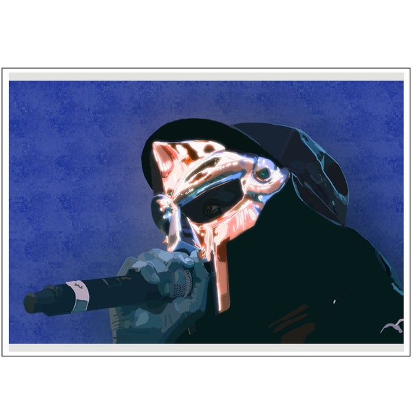 Mf Doom Poster - Etsy UK