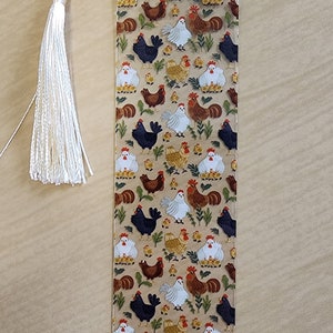 Bookmark, Chicken Bookmark, Chickens, Rooster Bookmark, Chicken Print ...