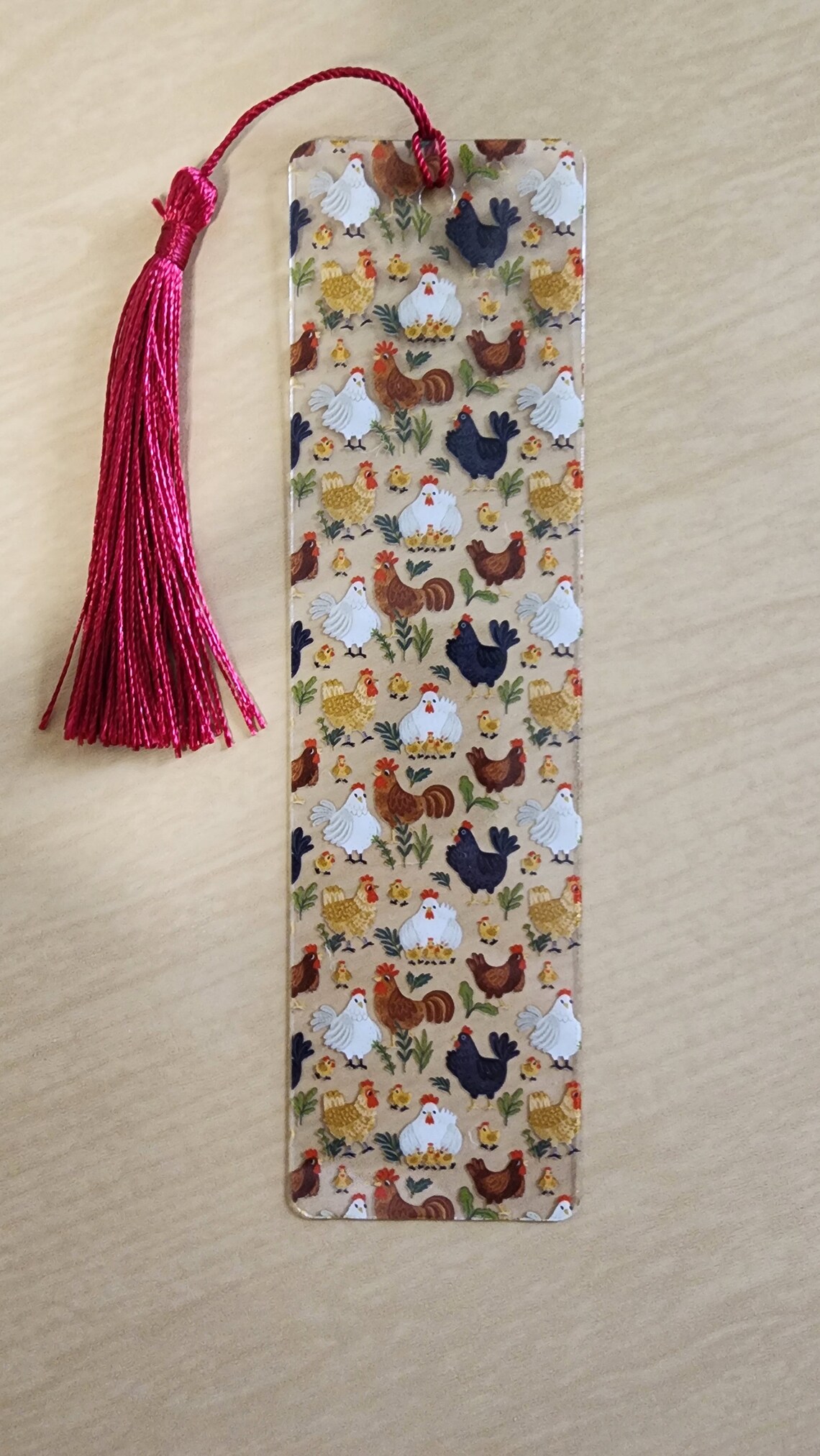 Bookmark, Chicken Bookmark, Chickens, Rooster Bookmark, Chicken Print ...
