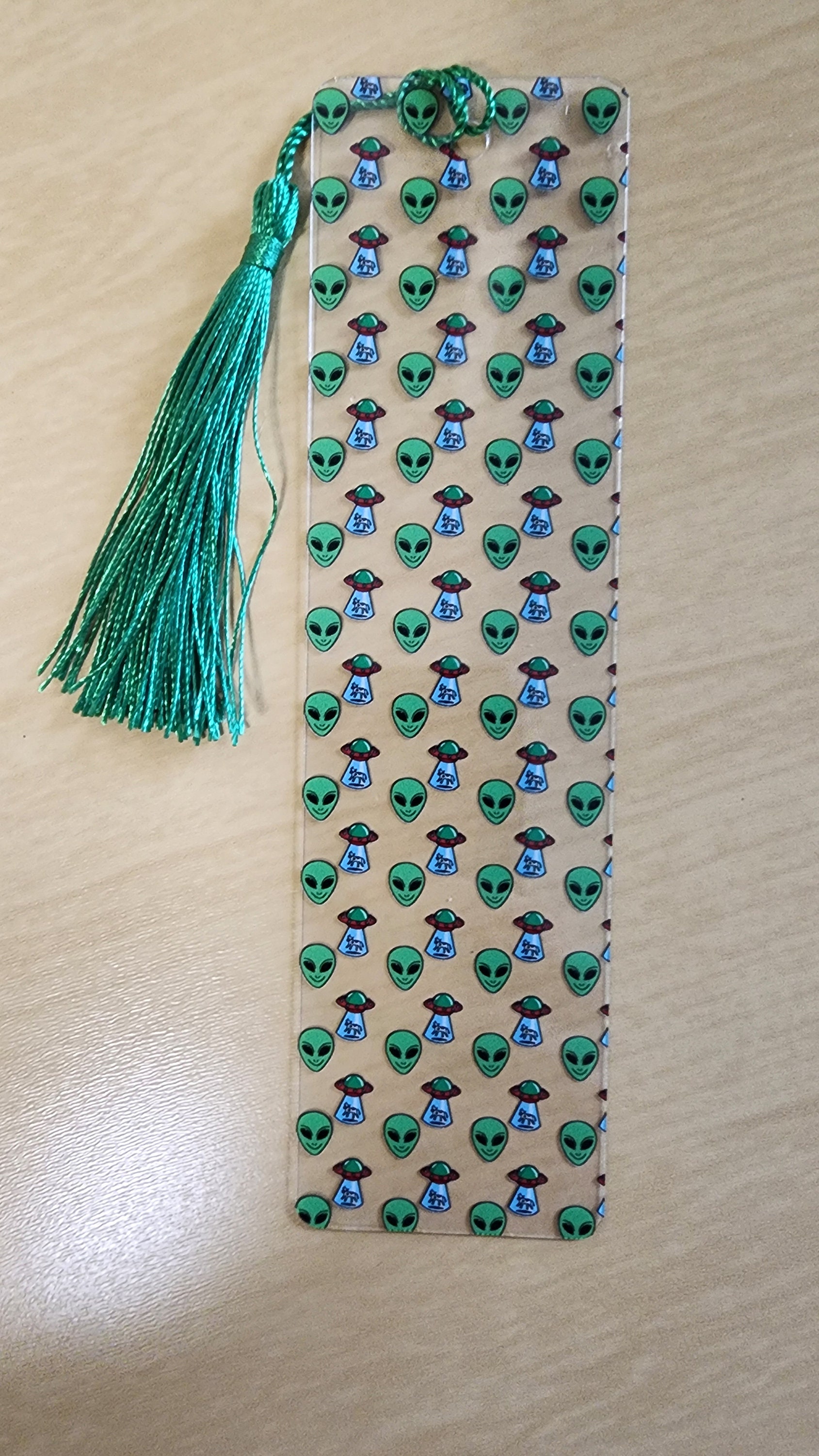 Alien Bookmark, Flexable Bookmark, Alien Abduction Bookmark, Bookmark ...