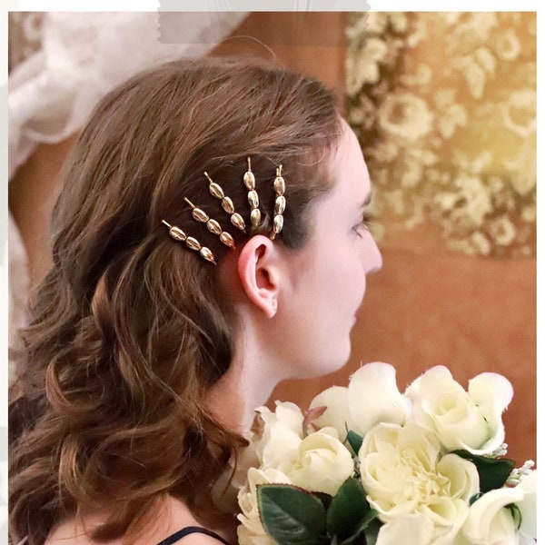 Beaded Hair Pins - Etsy