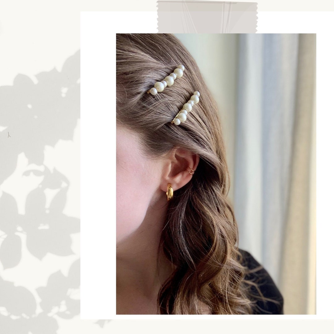 Pretty Little Pearl Pearl Barrettes, Pearl Accessories, Hair ...
