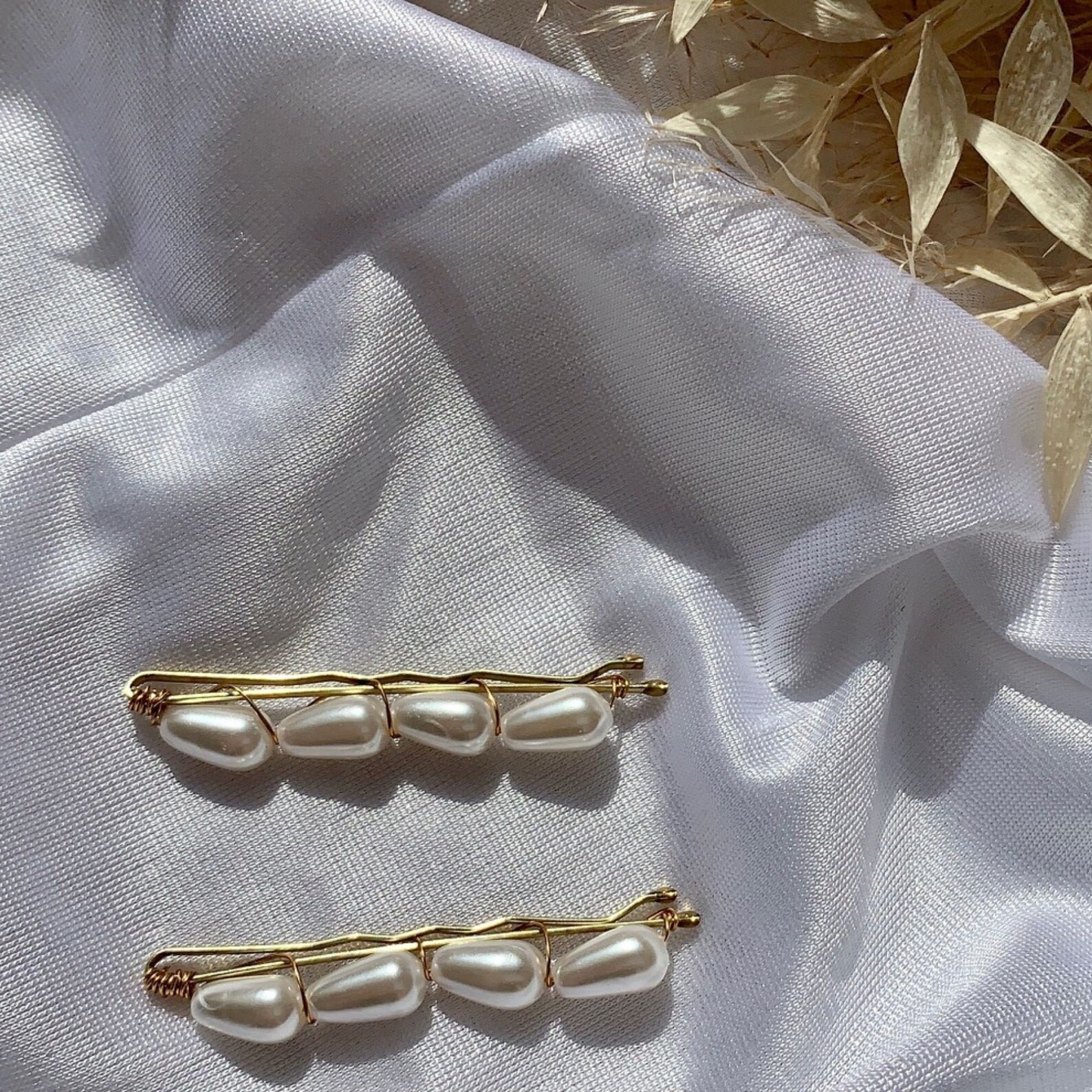 Baroque Pearls Pearl Barrettes Pearl Accessories Hair - Etsy Canada
