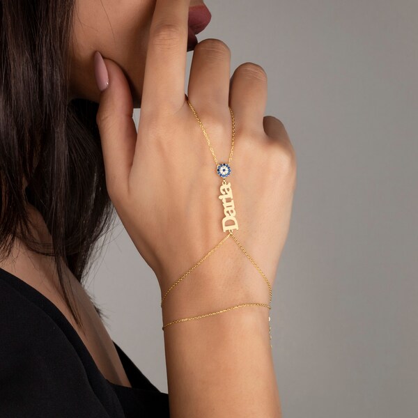 Silver Hand Chain - Etsy