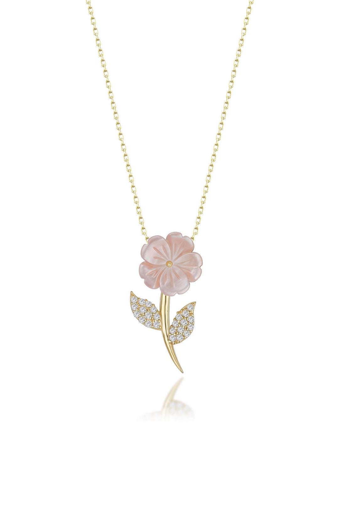 Magnolia Necklace, Silver Magnolia Flower, Silver Magnolia Necklace ...