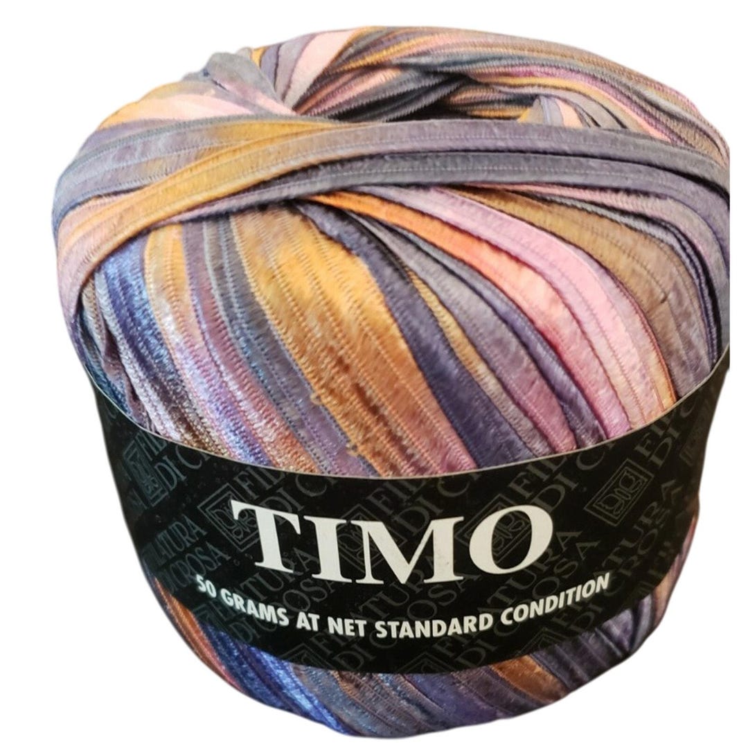 Lot of 4 Filatura Di Crosa Timo Ribbon Yarn Pink/purple 50g 66yd - Etsy