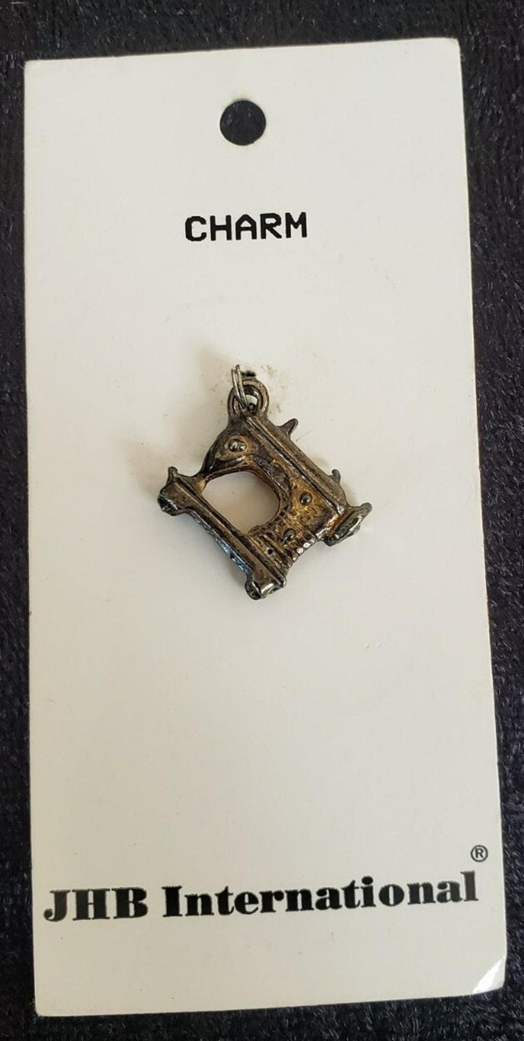 Vintage NOS JHB International Sewing Charm Vintage Sewing Machine 3/4 ...