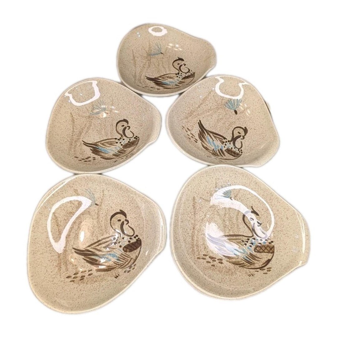 Red Wing Vintage Quail Hand Painted 5 Plates & 1 Dinner Plate (50) - Etsy