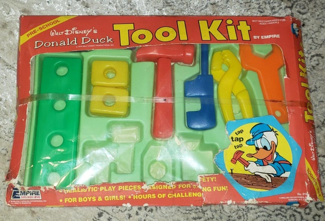 Vintage 1979 Walt Disney Donald Duck Tool Kit B2208 - Etsy