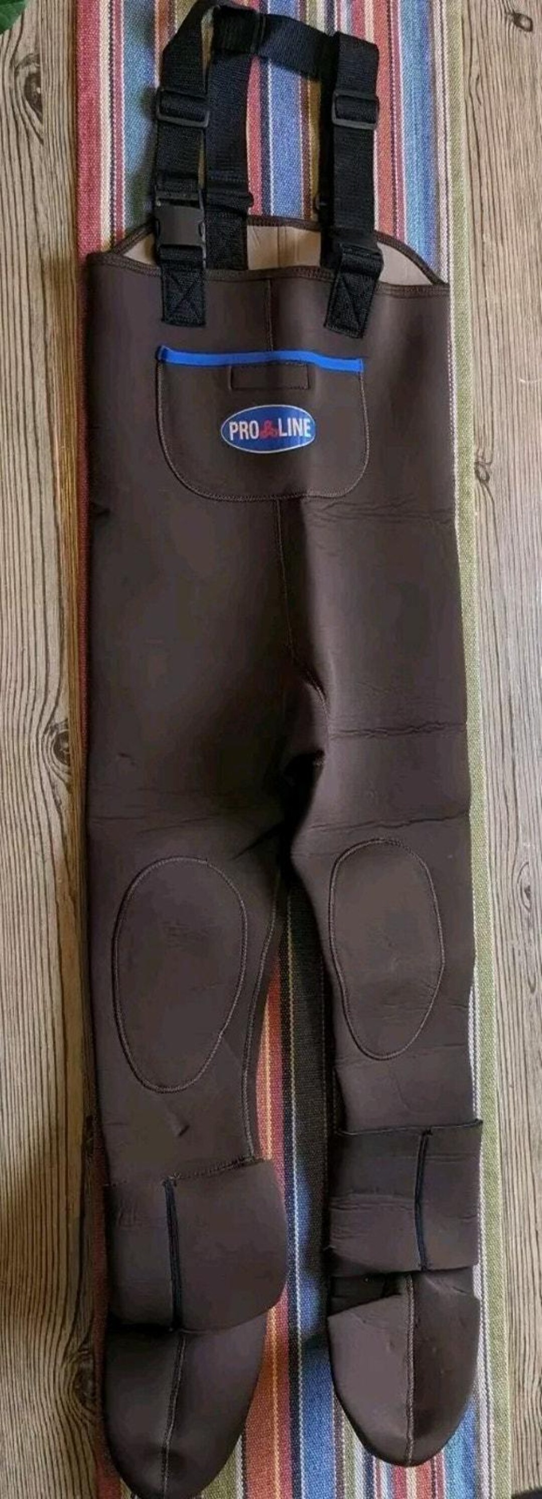 New Vintage Brown Proline Fishing Chest Waders Medium Previous Sample ...