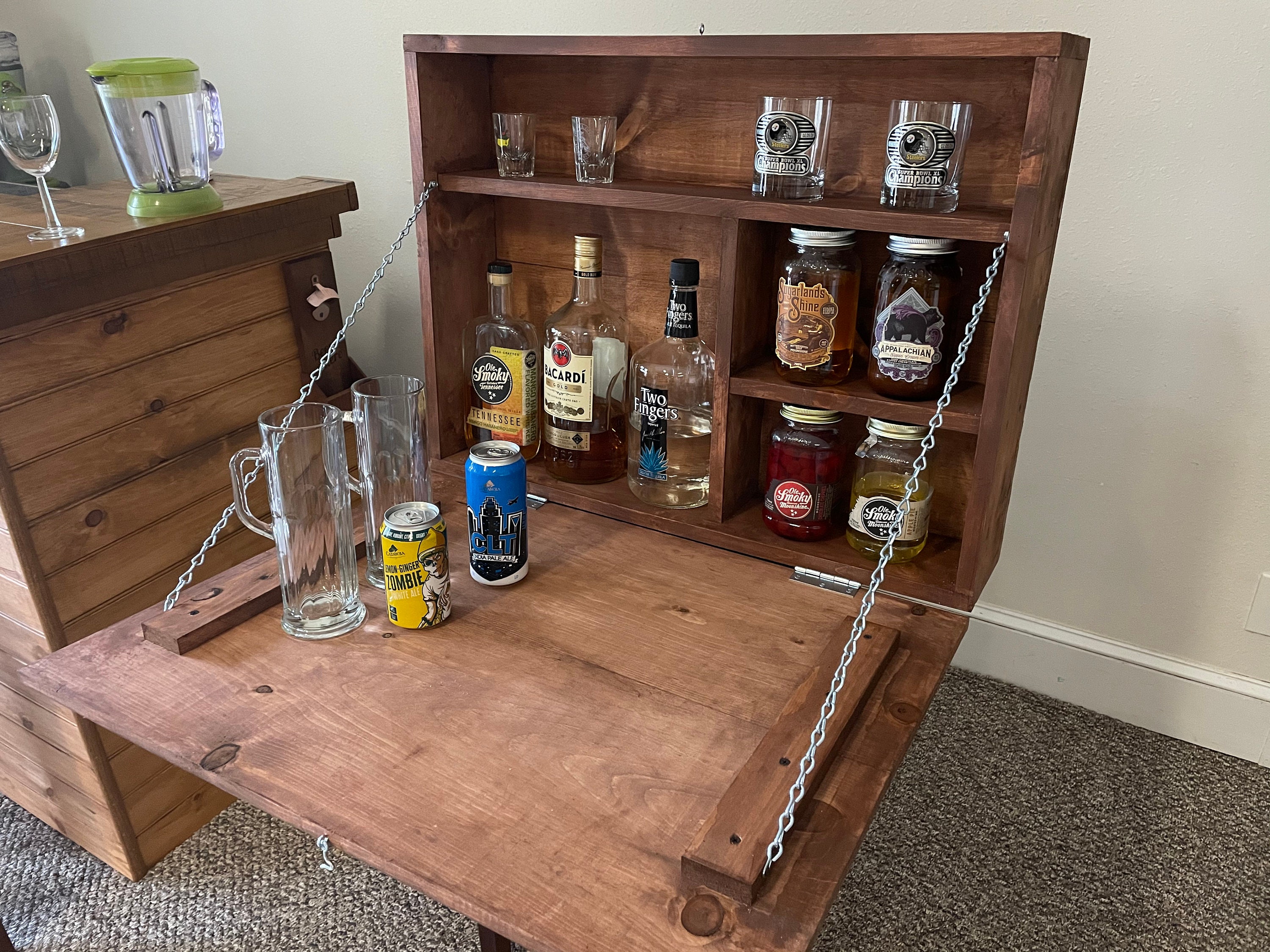 Wall Bar Bar Items Man Cave Wedding Gift Wall Bar Cabinet - Etsy