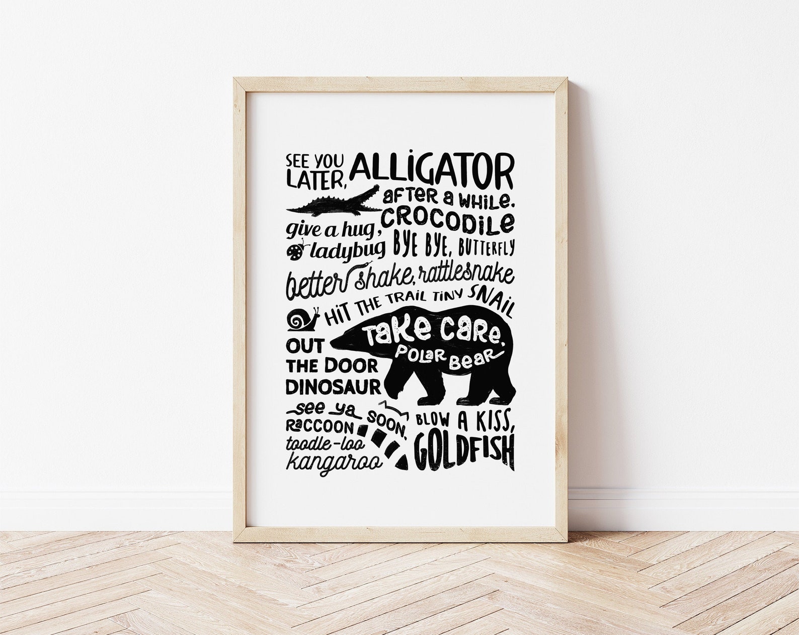 See You Later Alligator Poster Animals Classroom Art - Etsy