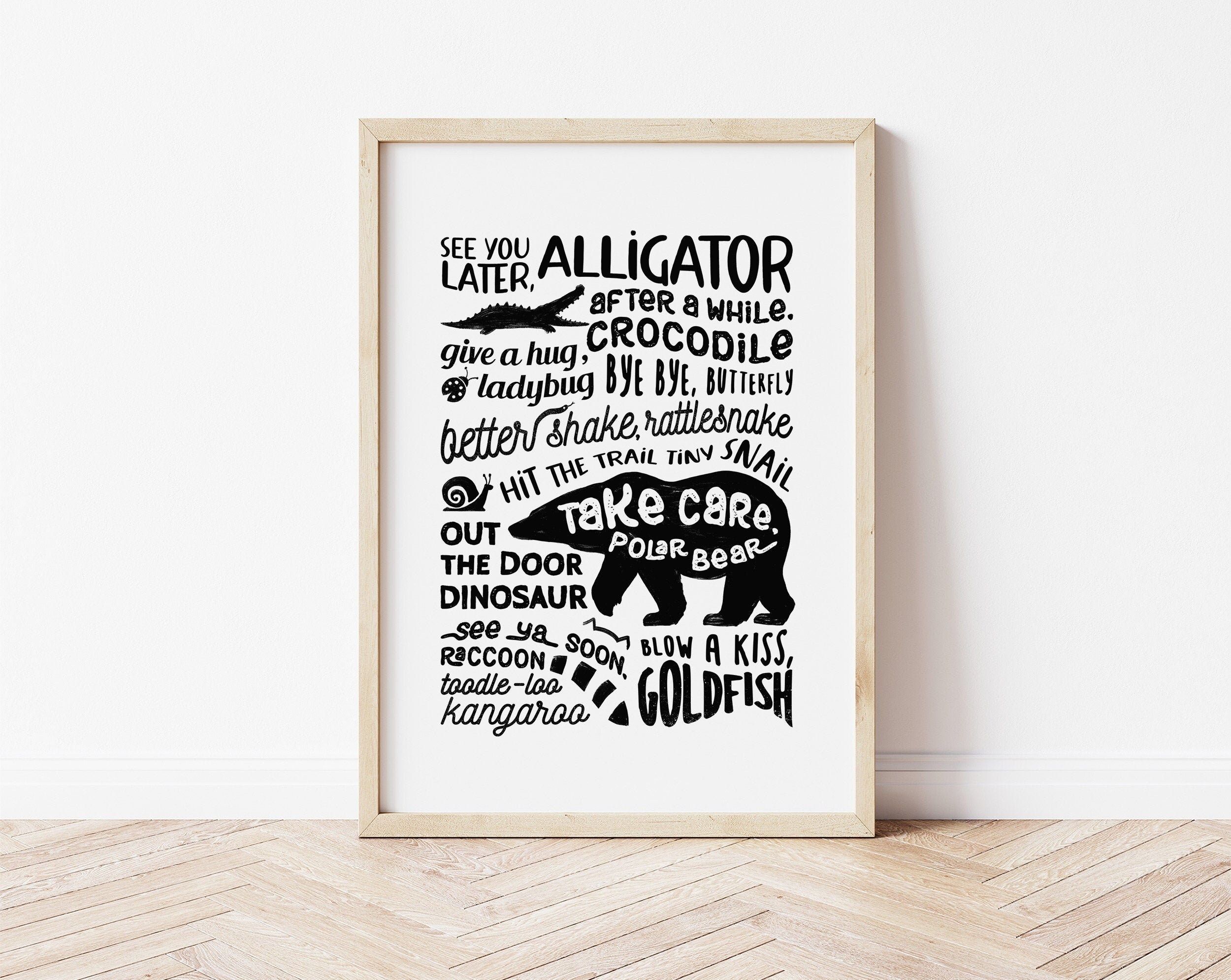 See You Later Alligator Poster, Animals, Classroom Art, Teacher ...