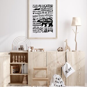 See You Later Alligator Poster, Animals, Classroom Art, Teacher ...