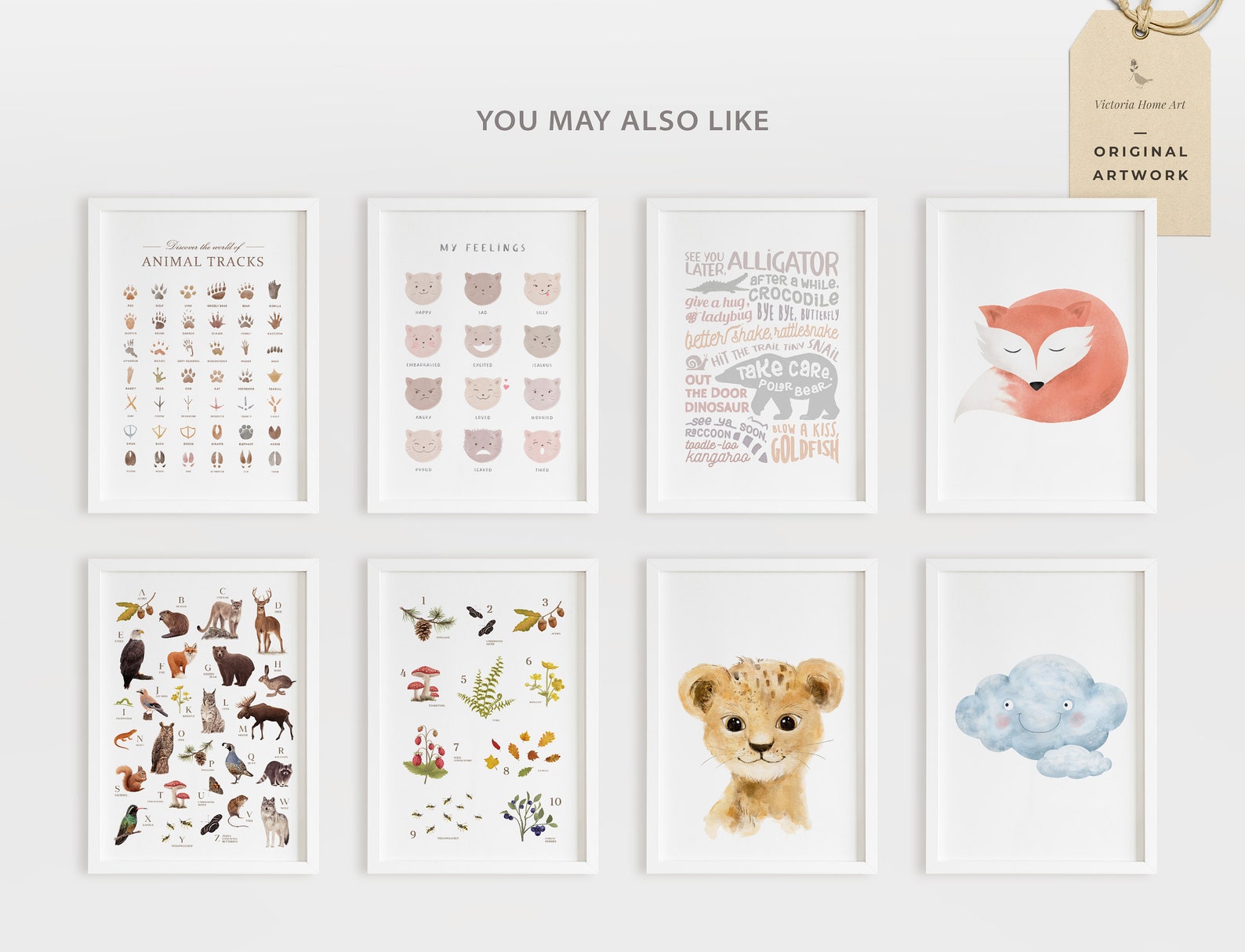 Woodland ABC Cards Animal Alphabet Cards Nature Themed | Etsy