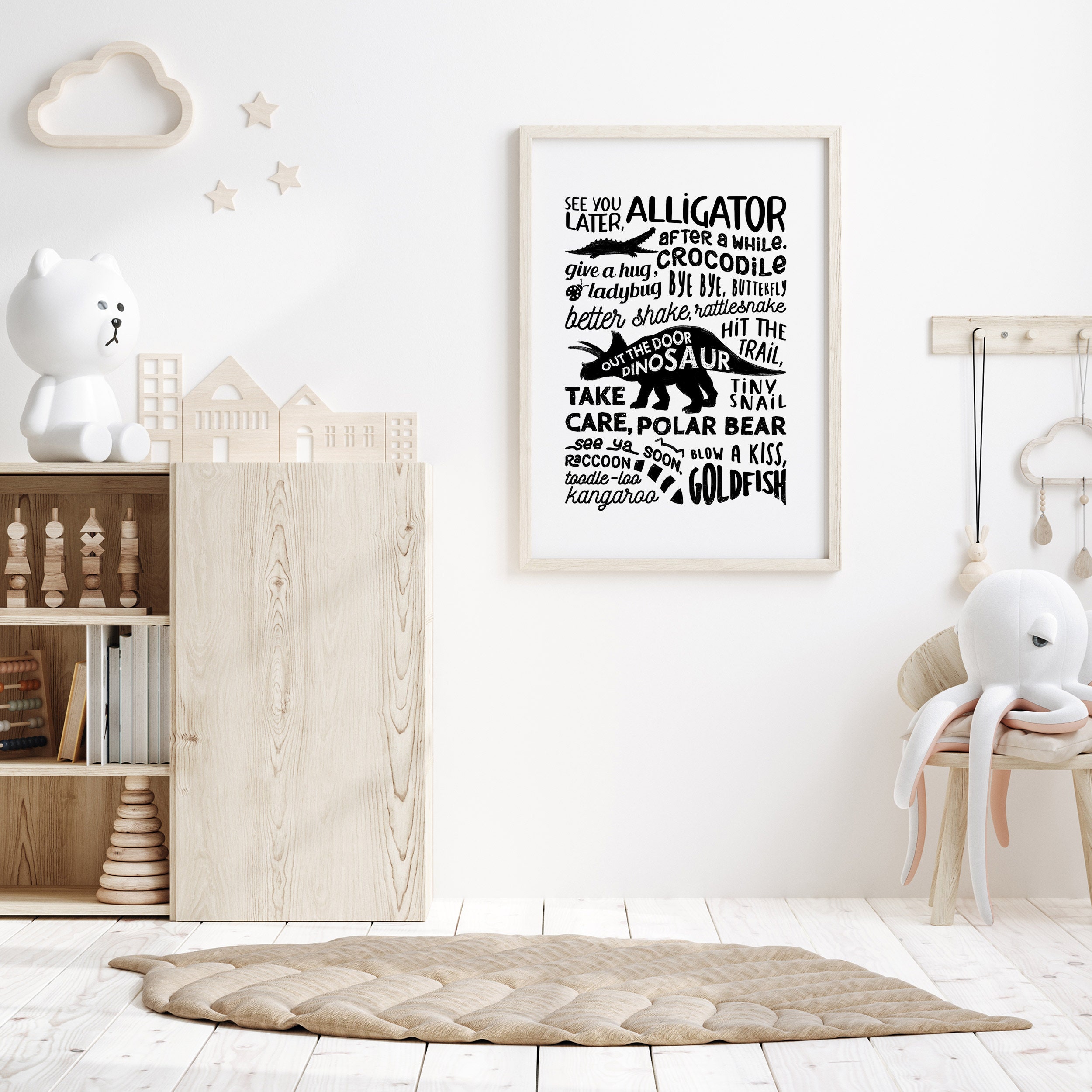 See You Later Alligator Poster Dinosaur Classroom Art | Etsy