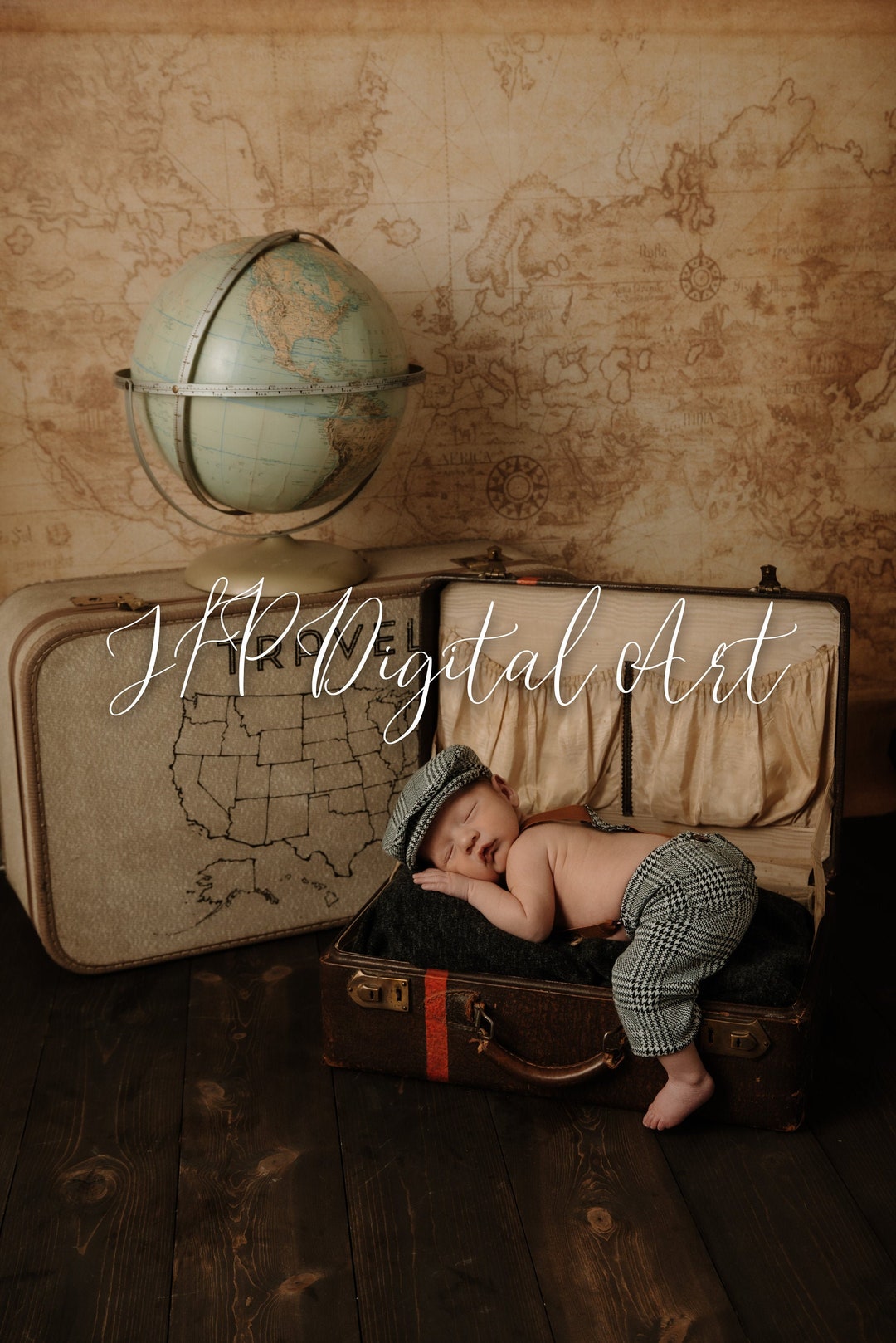 Newborn Digital Backdrop Boy - Etsy
