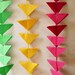 Pack of 5 to 100 Triangle Felt Paper Garlands, Mehndi, Haldi, Wedding ...