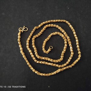 South Indian Manglasutra Chain/gold Plated Broad Chain/24 Chain/long ...
