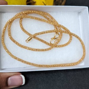 South Indian Manglasutra Chain/gold Plated Broad Chain/24" Chain/long ...