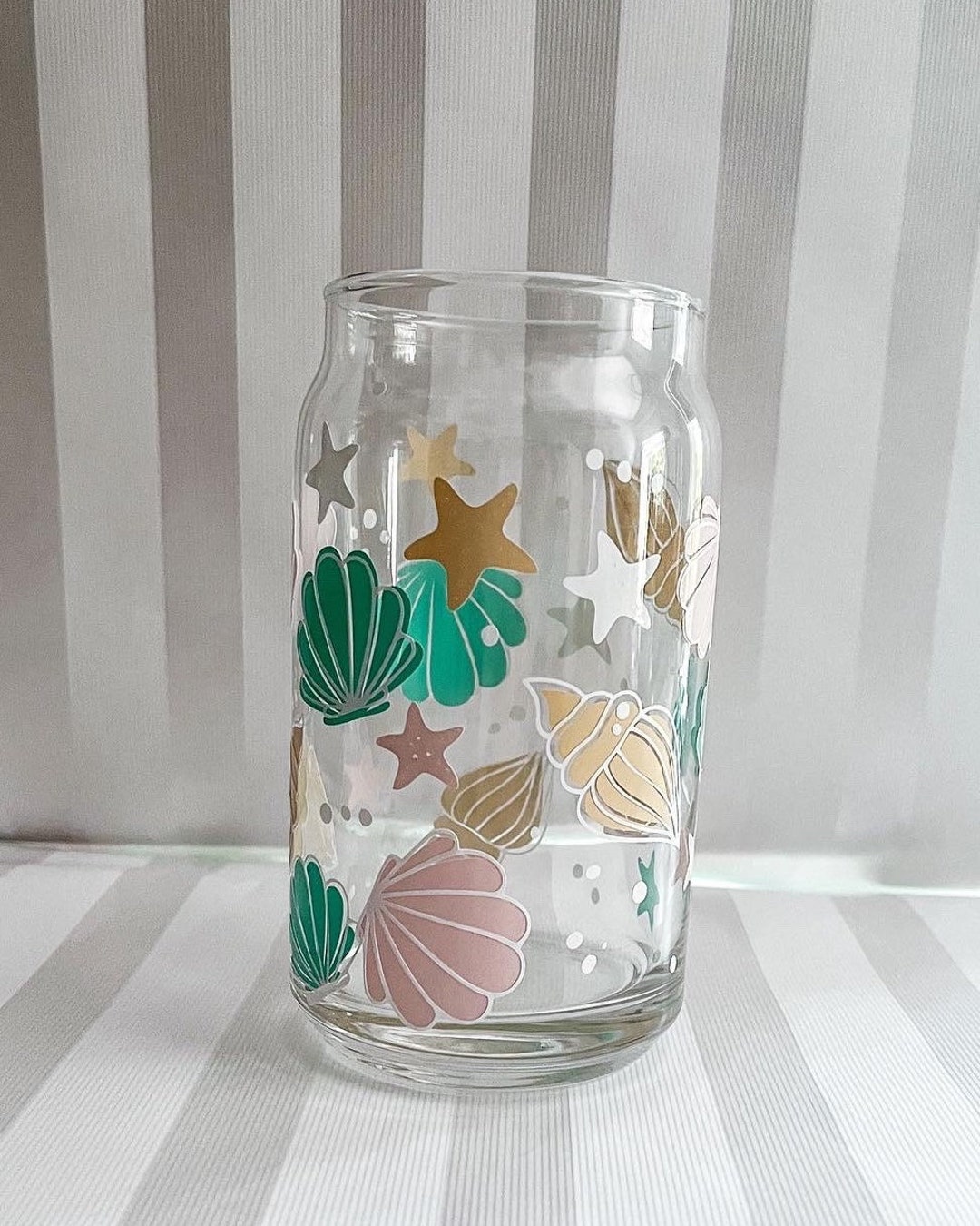 Sea Shell Glass Sea Shell Cup Shell Glass Cup Beach Glass - Etsy