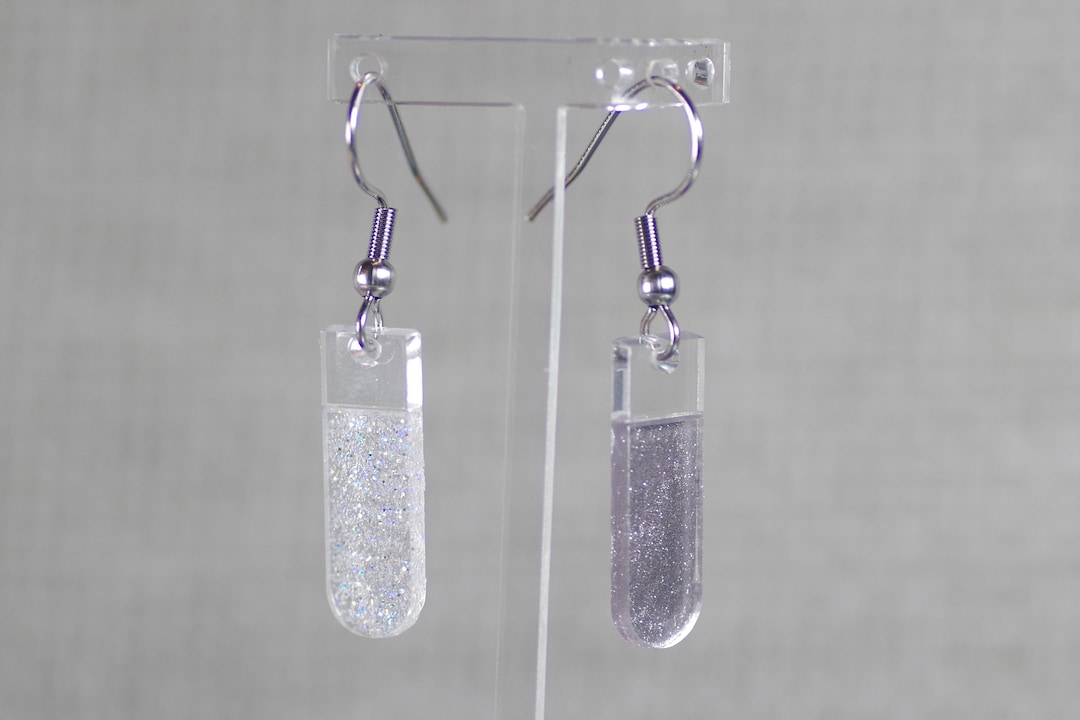 Tollens' Silver Mirror Test Chemistry Earrings. Analytical Science Test ...