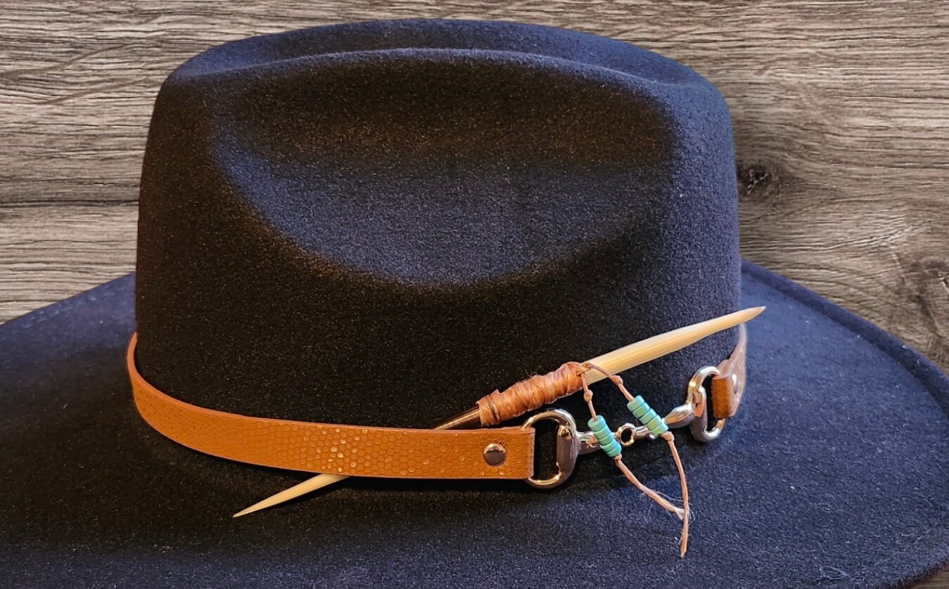 Porcupine Quill Cowboy Toothpick With Sinew and Turquoise Beads - Etsy